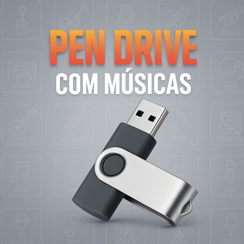 Pen Drive com 3.000 Músicas - Escolha seus Estilos - v2 Produtos