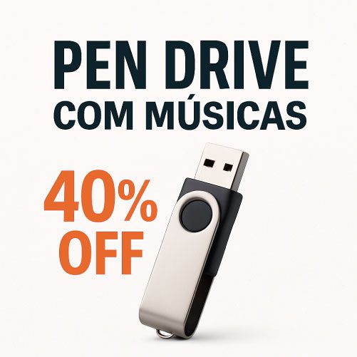 Pen Drive com Músicas Gravadas